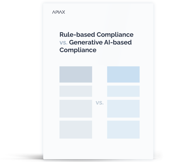 Rule-based vs AI-based Compliance Infographic | Apiax