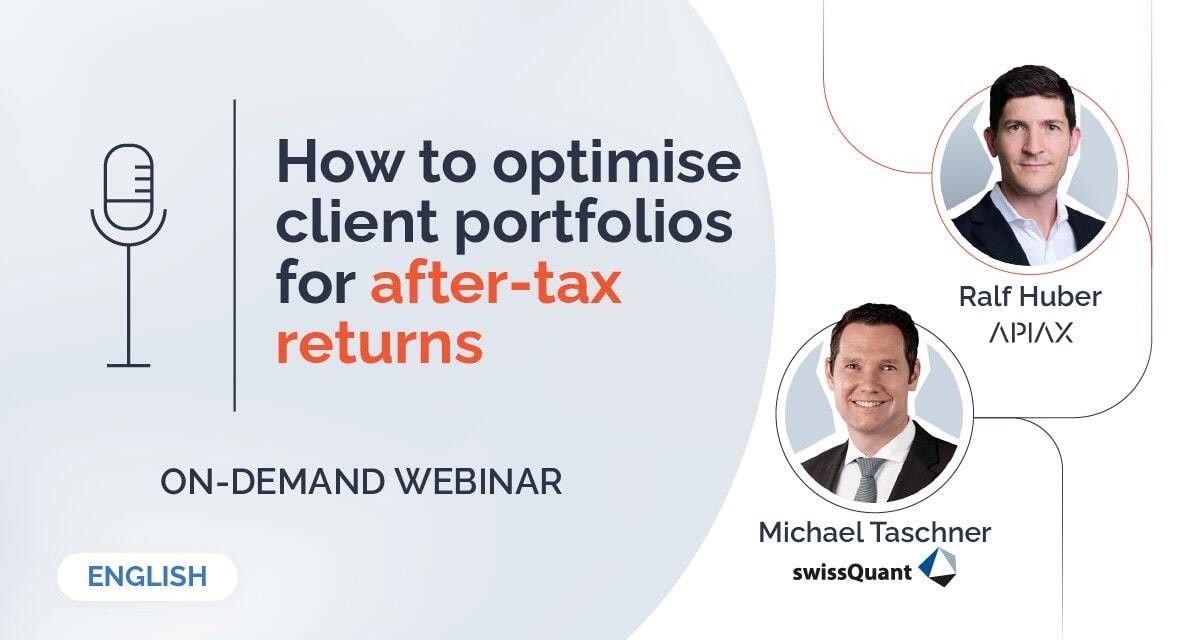 How to optimise client portfolios for after-tax returns | Apiax